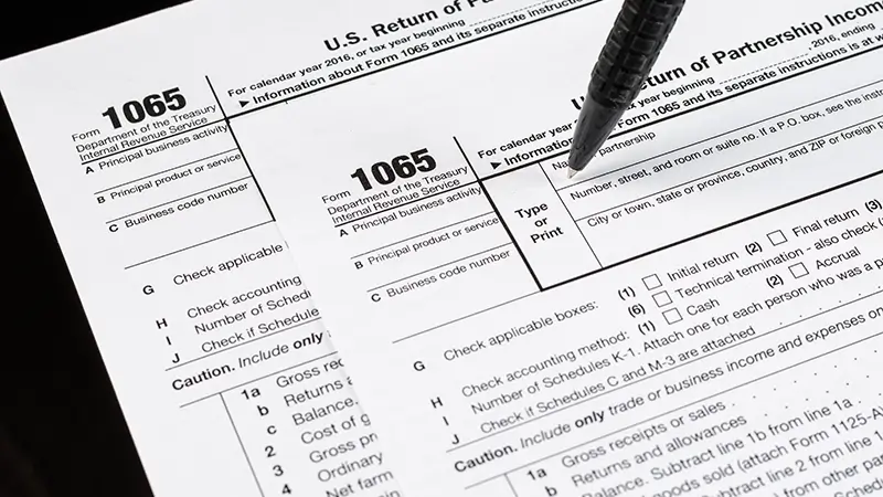 Form 1065 - U.S. Return of Partnership Income
